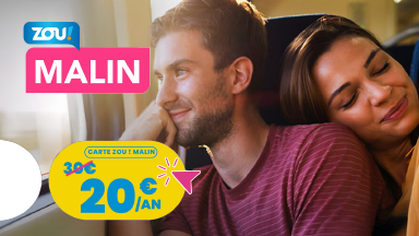 Carte ZOU ! Malin : carte de réduction TER, -30% | TER SUD Provence-Alpes-Côte d’Azur